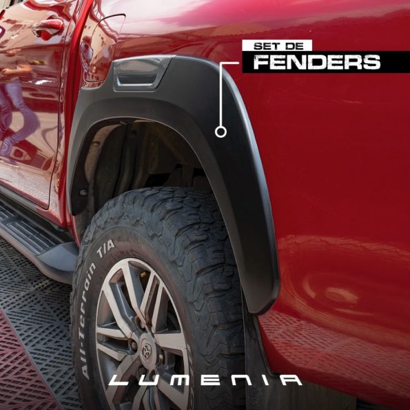 SET FENDER FLARE 4 PIEZAS REVO TOYOTA HILUX – Lumenia